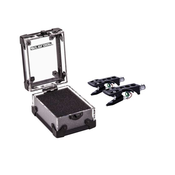 Reloop OM Black Twin Set + Headshell + Cartridge Case - Elevator Future of Music
